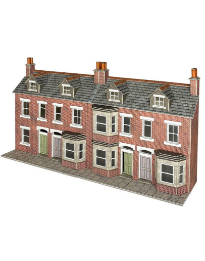 METCALFE OO/HO SCALE CARD BUILDING KIT - PO302 Low Relief Terraced ...