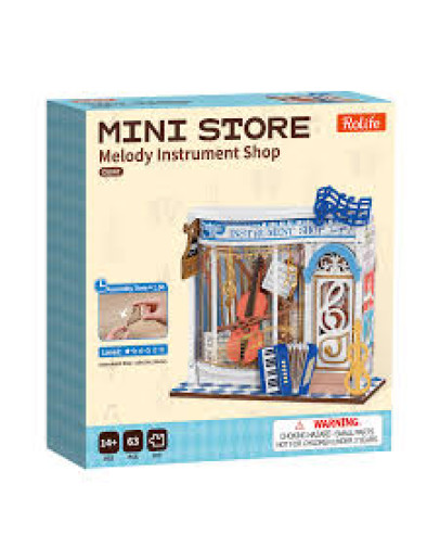ROBOTIME DIY MINI WOODEN STORE KIT - DS047 - Melody Instrument Shop